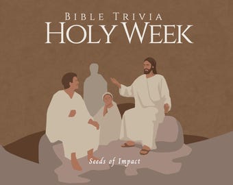 Holy Week Bible Trivia Bundle | Instant Powerpoint Download, Printable ...