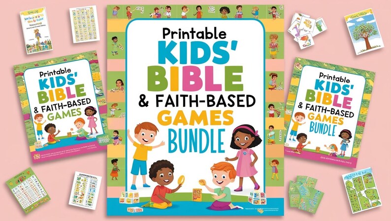 Bible Games for Kids Printable Bundle | Sunday School | Fruit of the ...