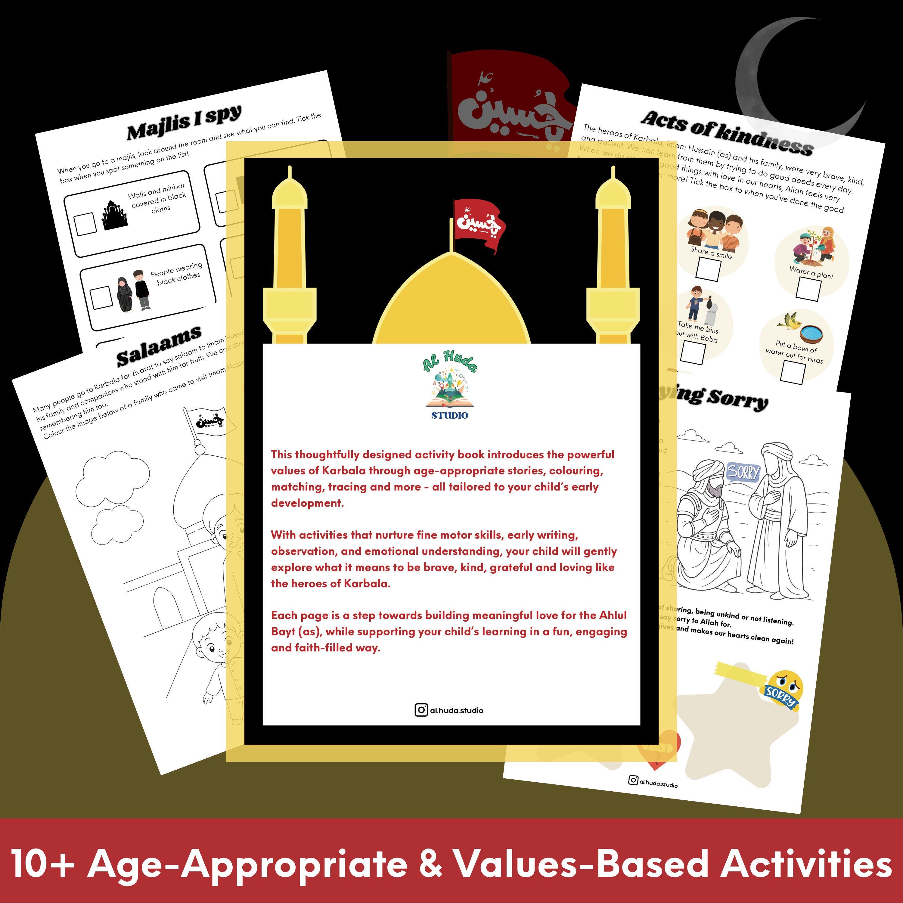 Muharram Activity Book Kids Ages 3–5 | Islamic Crafts, Colouring, Cut ...
