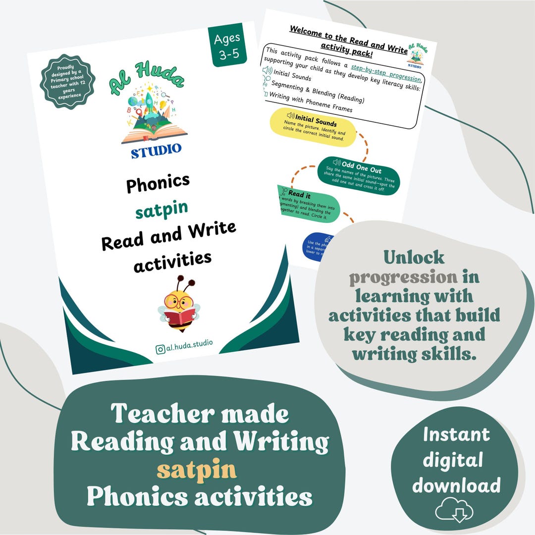SATPIN Phonics Activities for Early Years – Preschool Literacy ...