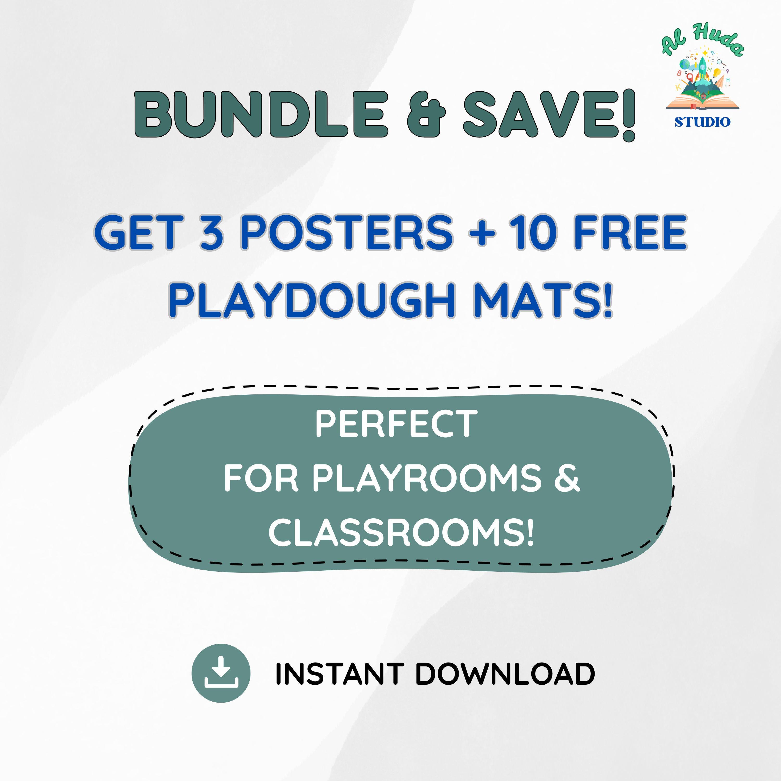 Arabic Alphabet & Numbers Posters Bundle + Free Arabic Numbers ...