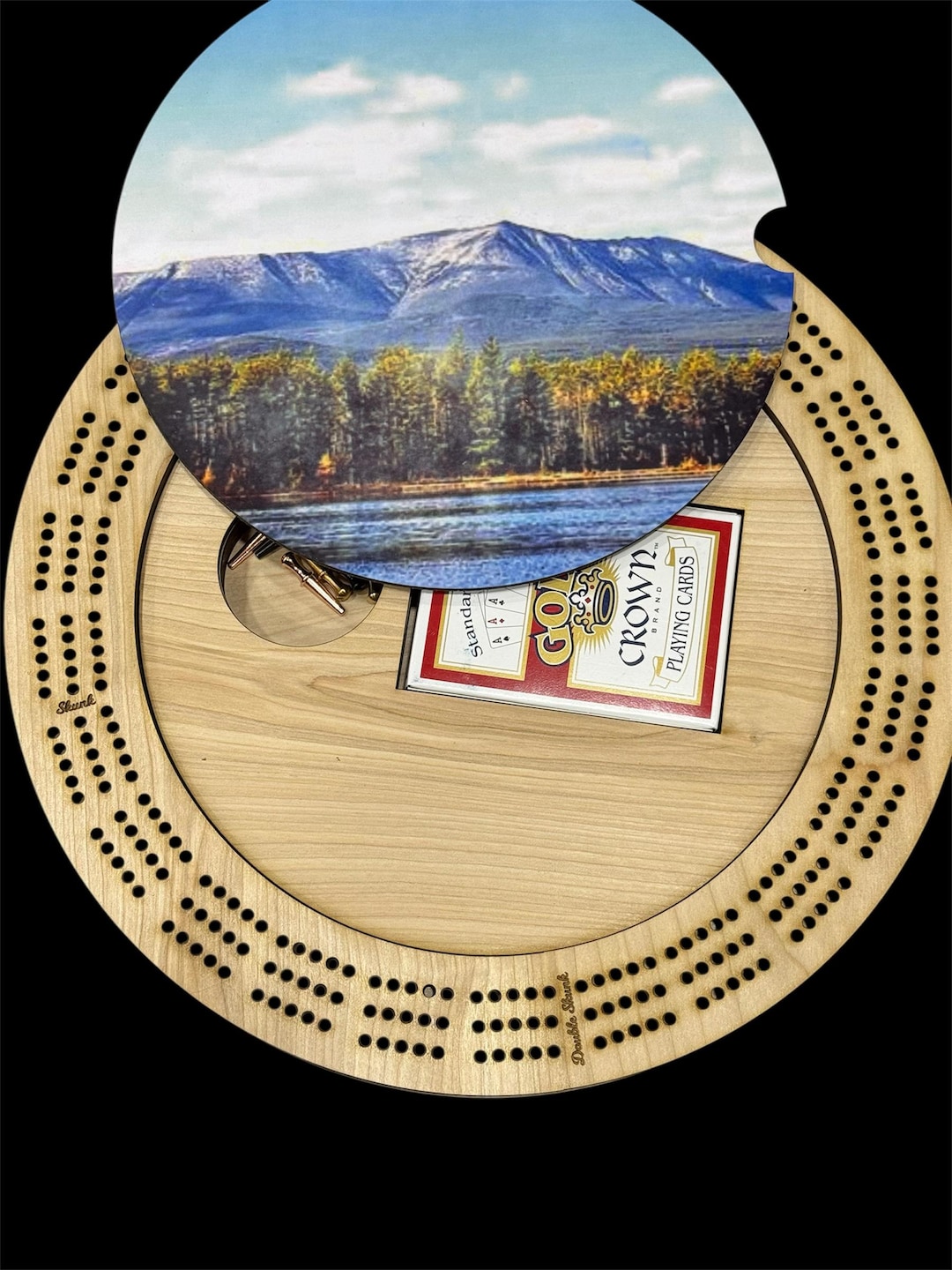 Handcrafted Custom Cribbage Board – Made in Maine, Personalized Printed ...