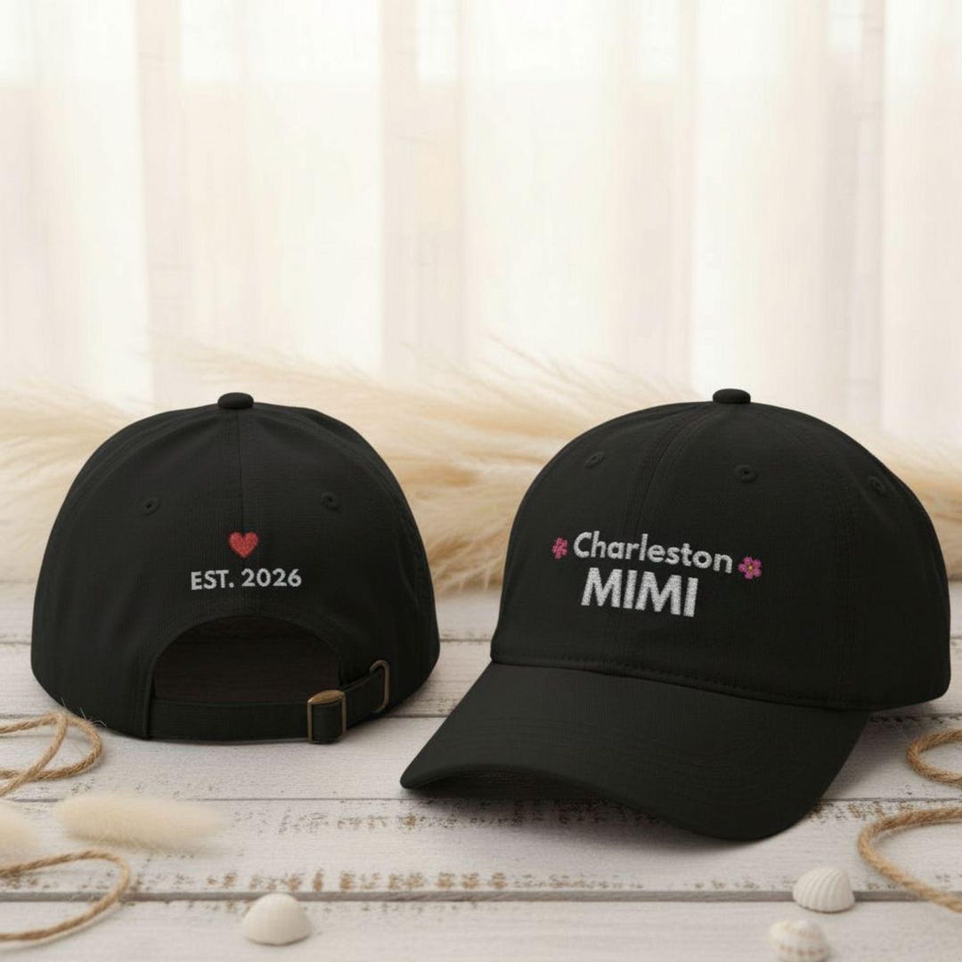 Custom Embroidery Grandparent Baseball Cap,organic Cotton Embroidered ...