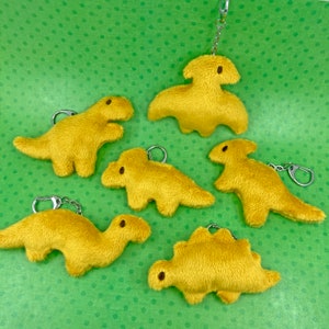 ITH DIGITAL PATTERN Dino Nuggies Plushie Keychain Bundle in the Hoop ...