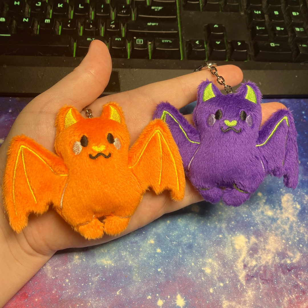 Halloween Bat Plushie Keychains Made to Order Listing - Etsy