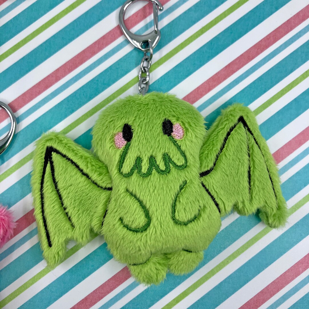Scruffed Cthulhu Plush Keychains Design is Made by Aeo - Etsy