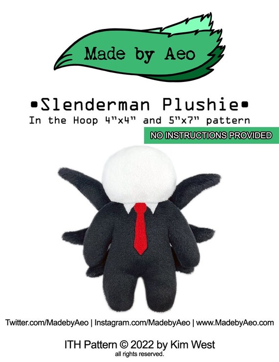 ITH DIGITAL PATTERN Slenderman Plushie in the Hoop - Etsy