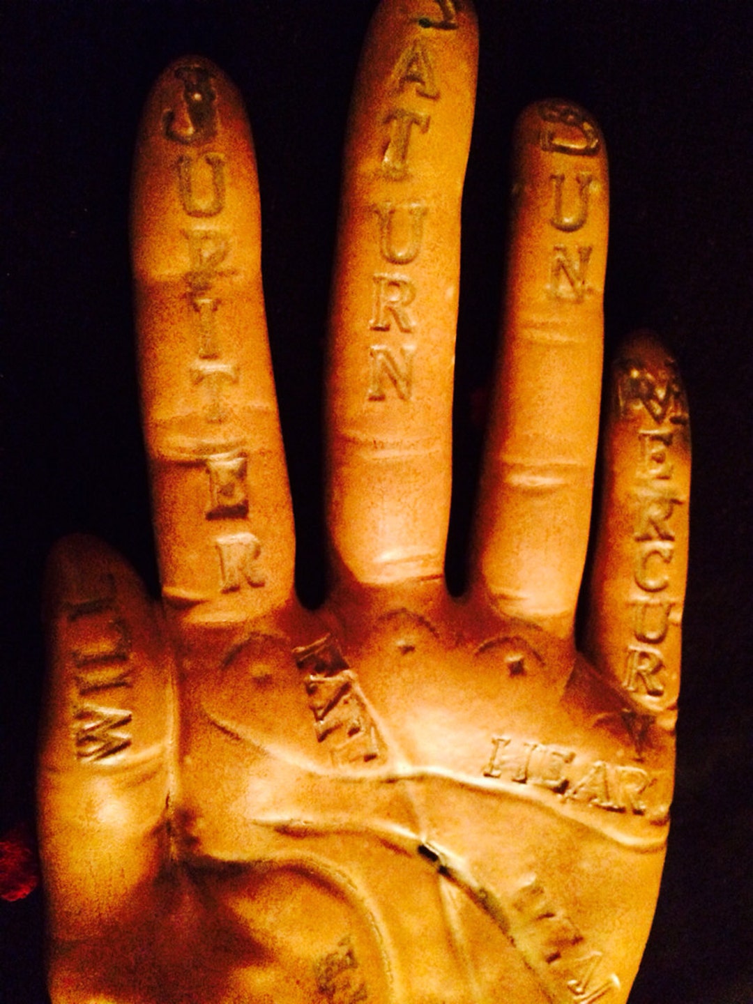 Palmistry..ooak Handmade Chirology Palm Kiln Fired Stoneware Ceramic ...