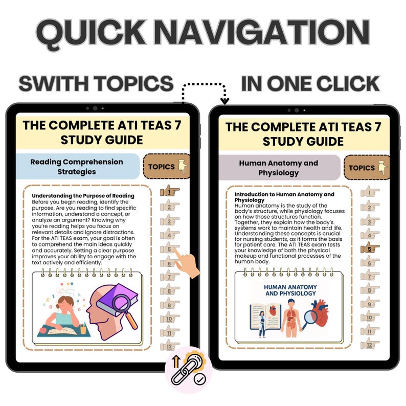 ATI TEAS 7 Study Guide 2025: Nursing Exam Prep (digital Download - Etsy