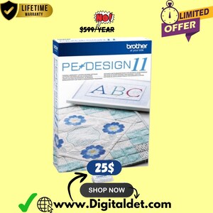 Brother Pe-design 11 Best Embroidery Software. - Etsy