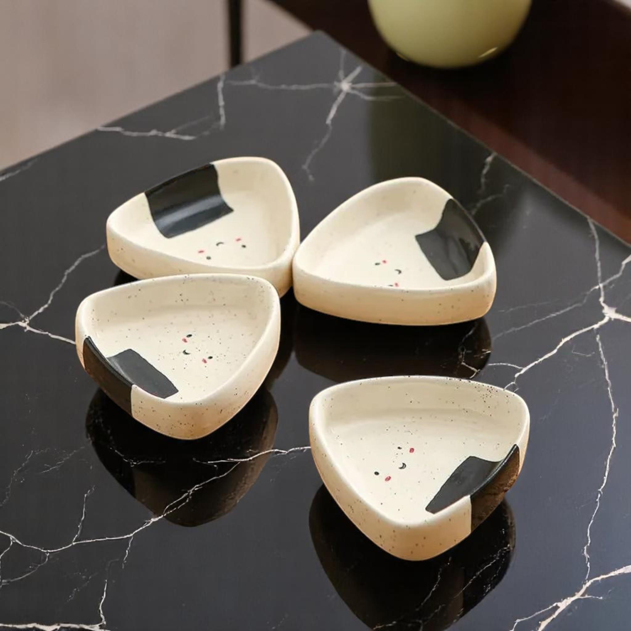 Japanese Ceramic Mini Sauce Dish – Rice Ball Mold Plate, Creative ...