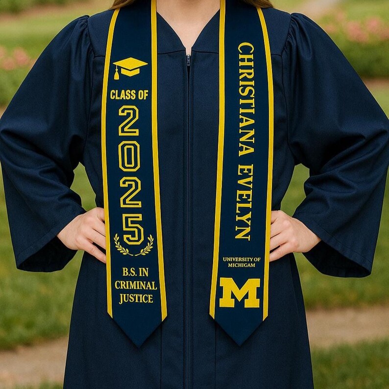 Custom Graduation Sash for Class of 2025 - Gift for Graduates - A ...
