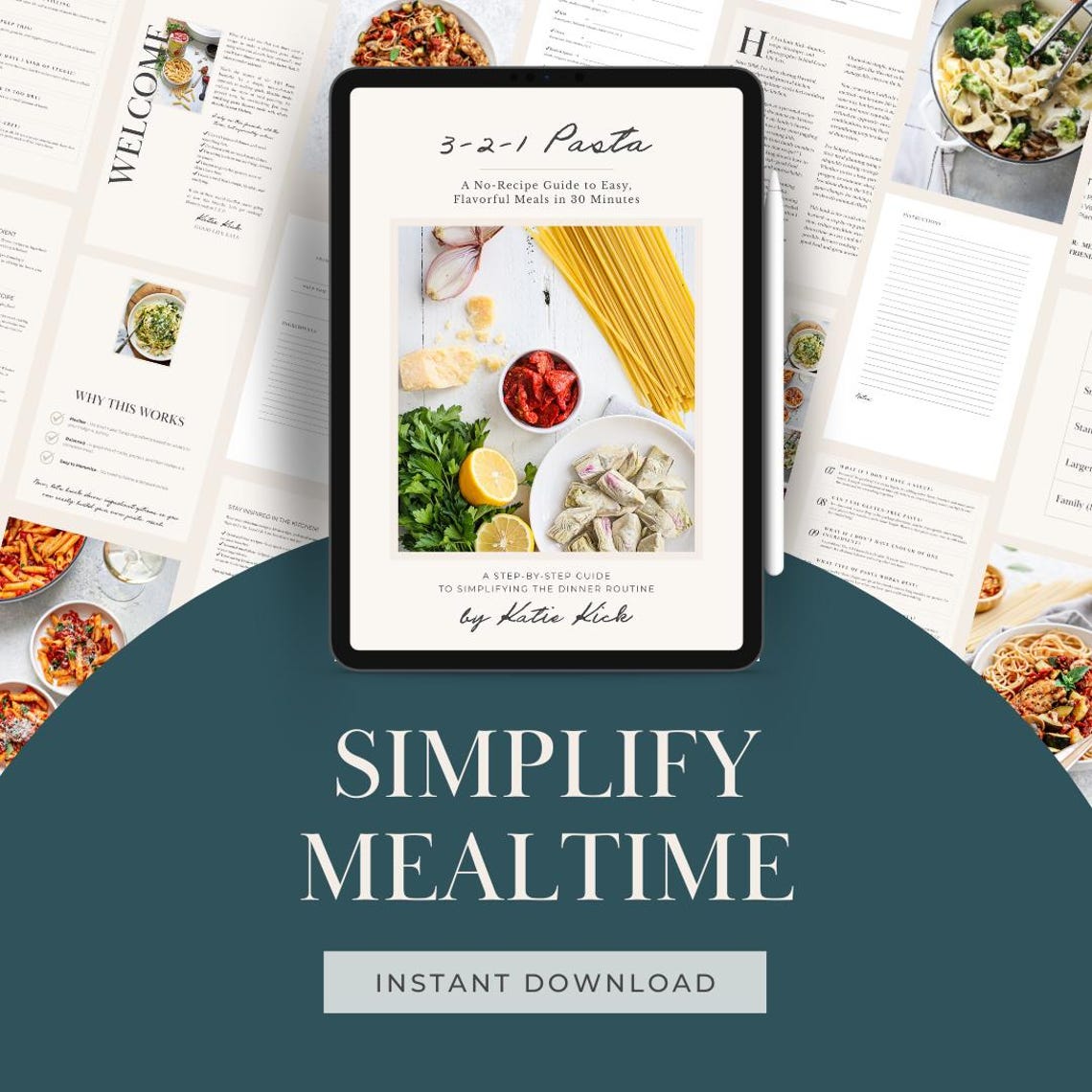 3-2-1 Pasta Ebook | No-recipe Dinner Formula | Printable Meal Planner ...