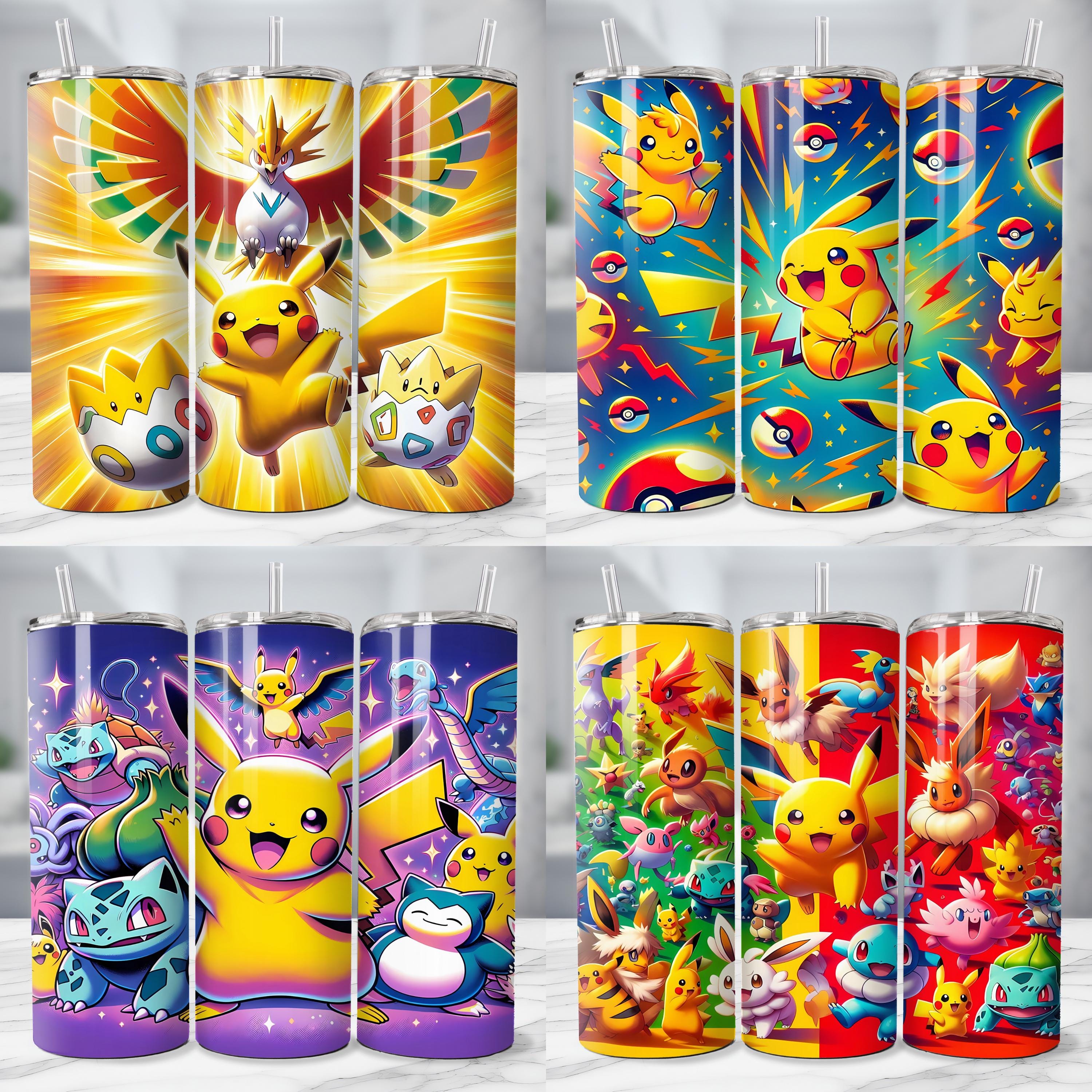 80+ Pokémon Tumbler Wrap Bundle, Pokemon Sublimation Wrap, Pokemon ...