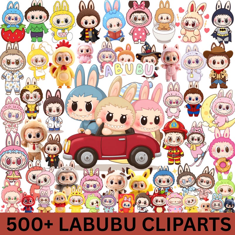 Labubu Clipart - Etsy