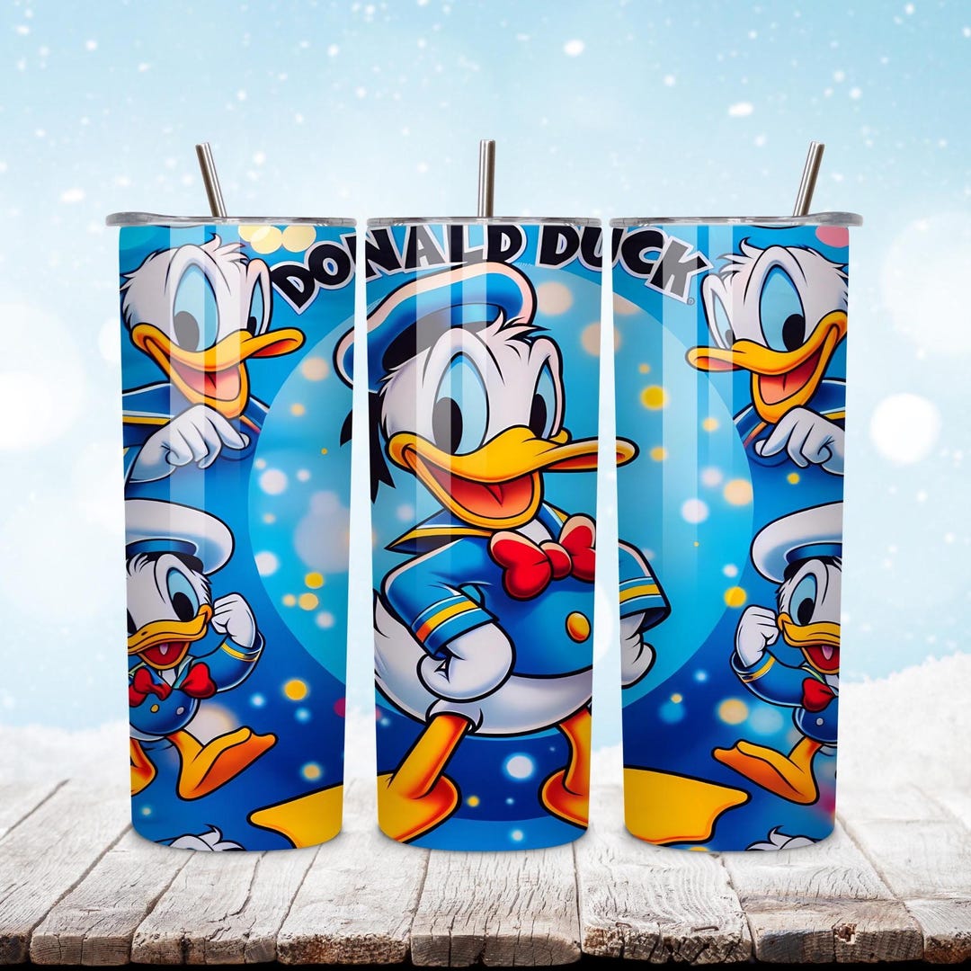 Donald and Daisy Duck Tumbler Wrap PNG, Cute Tumbler Wraps Sublimation ...