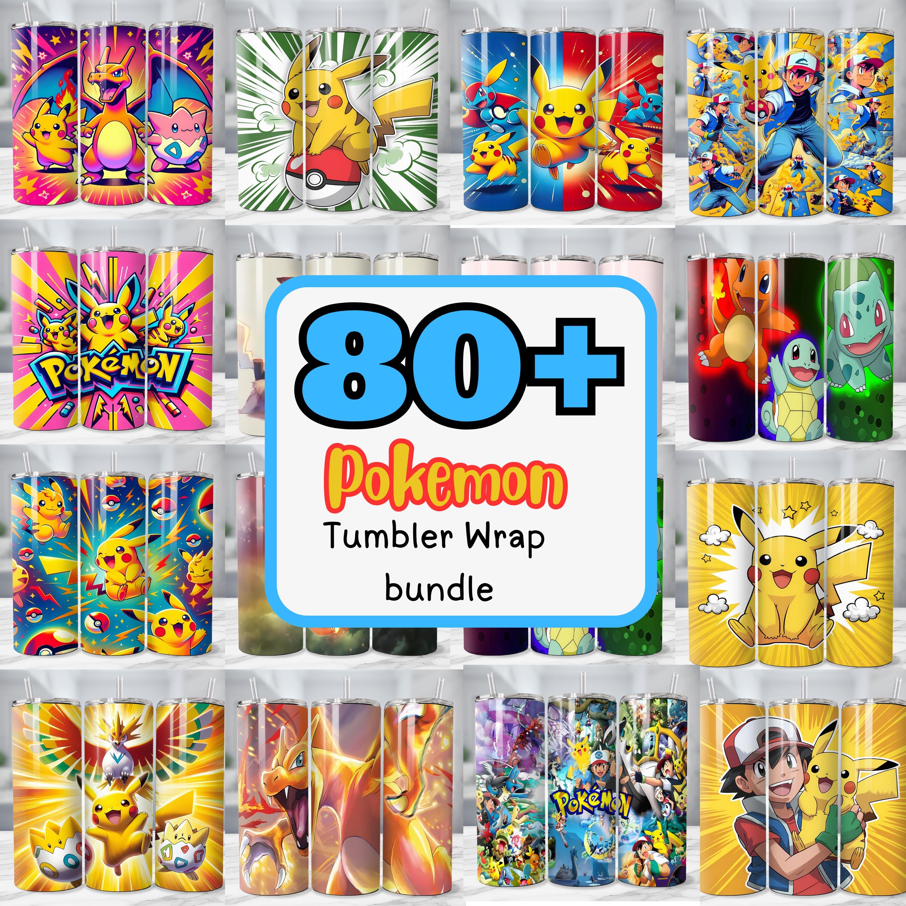 80+ Pokémon Tumbler Wrap Bundle, Pokemon Sublimation Wrap, Pokemon ...