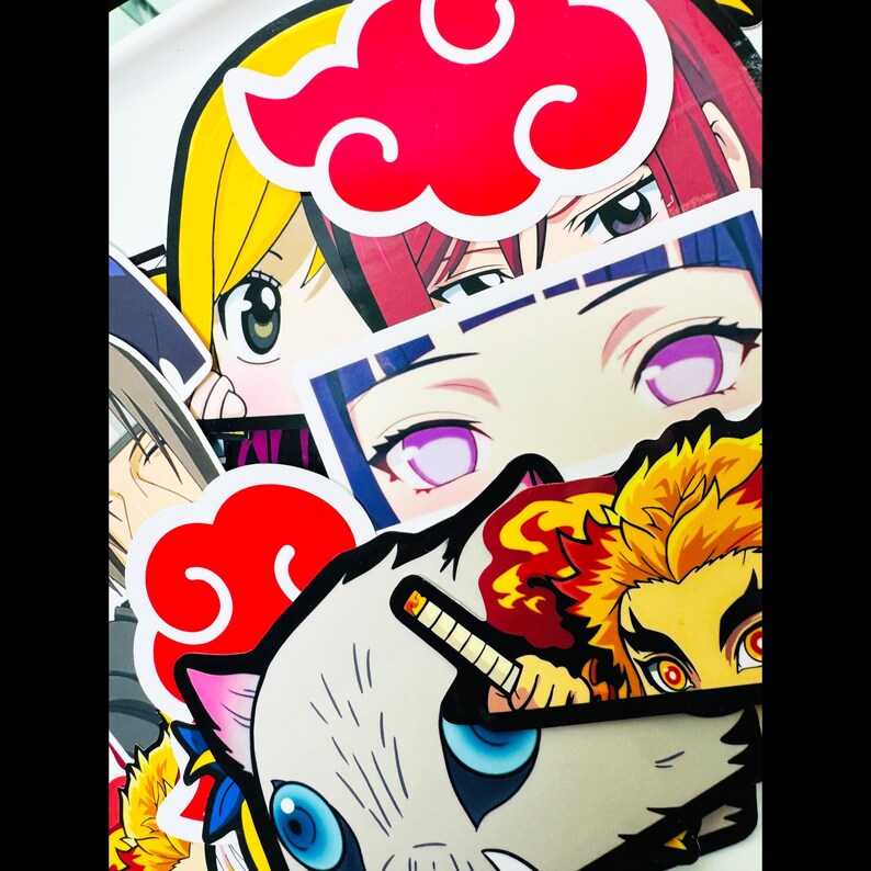 Anime Sticker Grab Bag | Die Cut Anime Sticker | Vinyl Decal - Etsy