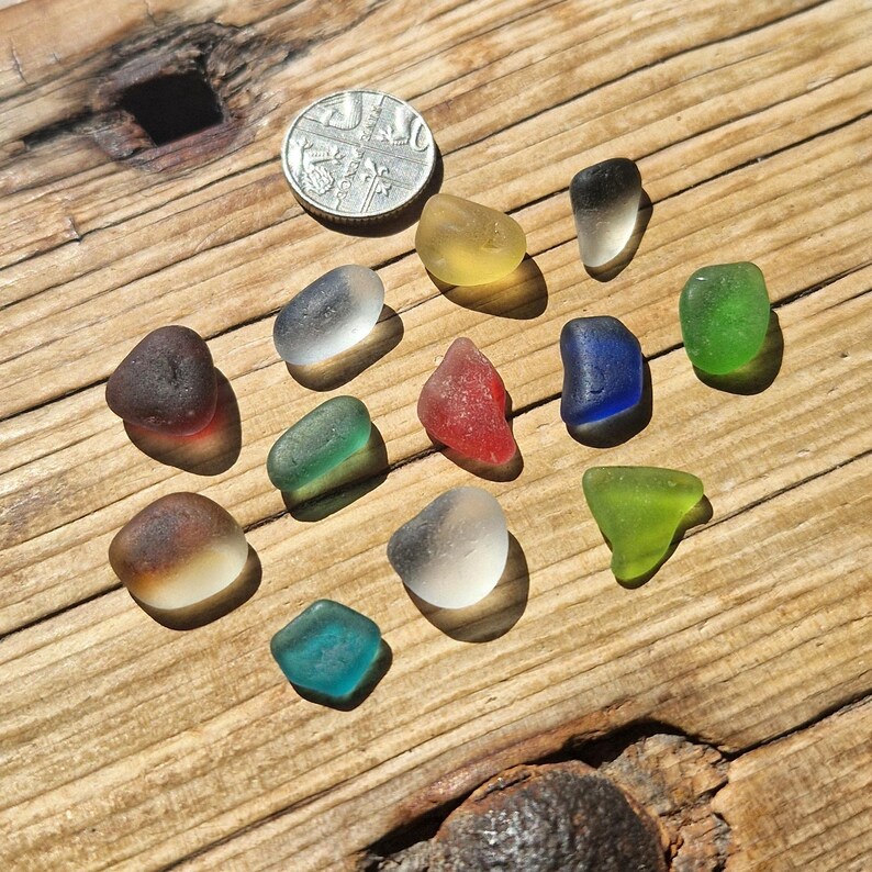 SEAHAM RAINBOW SET | 12 Shards | 6 Rare Multis | Jewellery Supplies ...