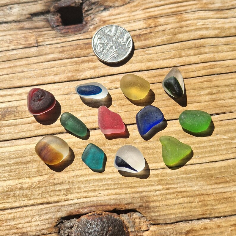 SEAHAM RAINBOW SET | 12 Shards | 6 Rare Multis | Jewellery Supplies ...