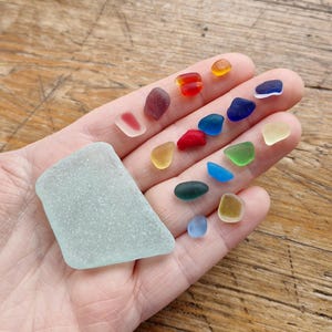 BEAUTIFUL SEAGLASS RAINBOW | Rare Shards | Sea Glass Base | Seaham ...