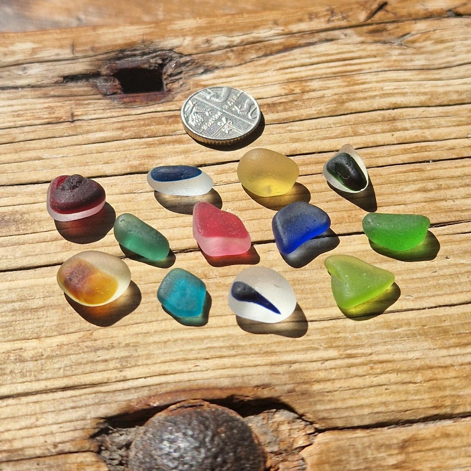 SEAHAM RAINBOW SET | 12 Shards | 6 Rare Multis | Jewellery Supplies ...