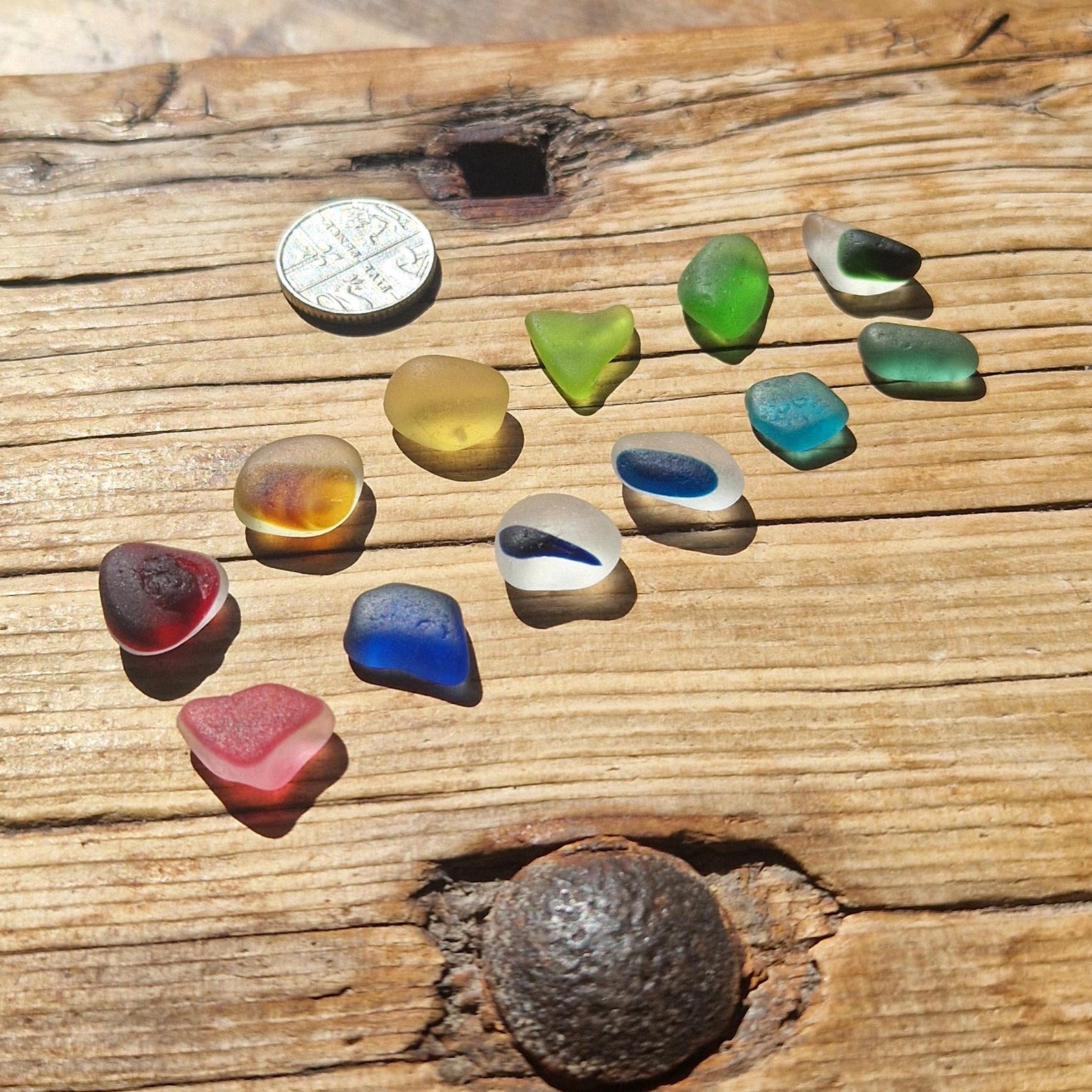 SEAHAM RAINBOW SET | 12 Shards | 6 Rare Multis | Jewellery Supplies ...