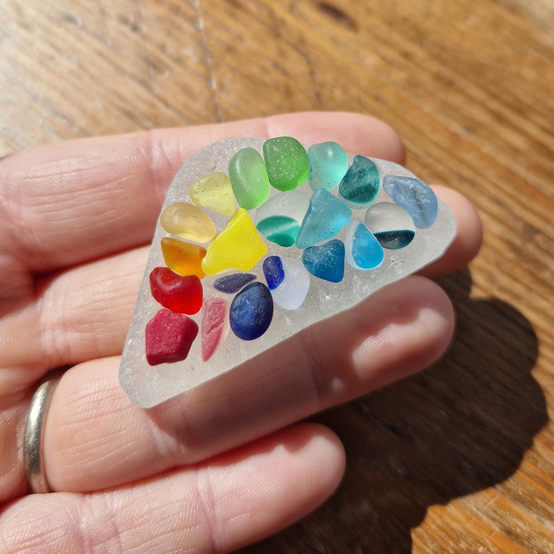 Rare Seaham Multicolor Sea Glass Rainbow: Scottish Beach Finds (12699 ...