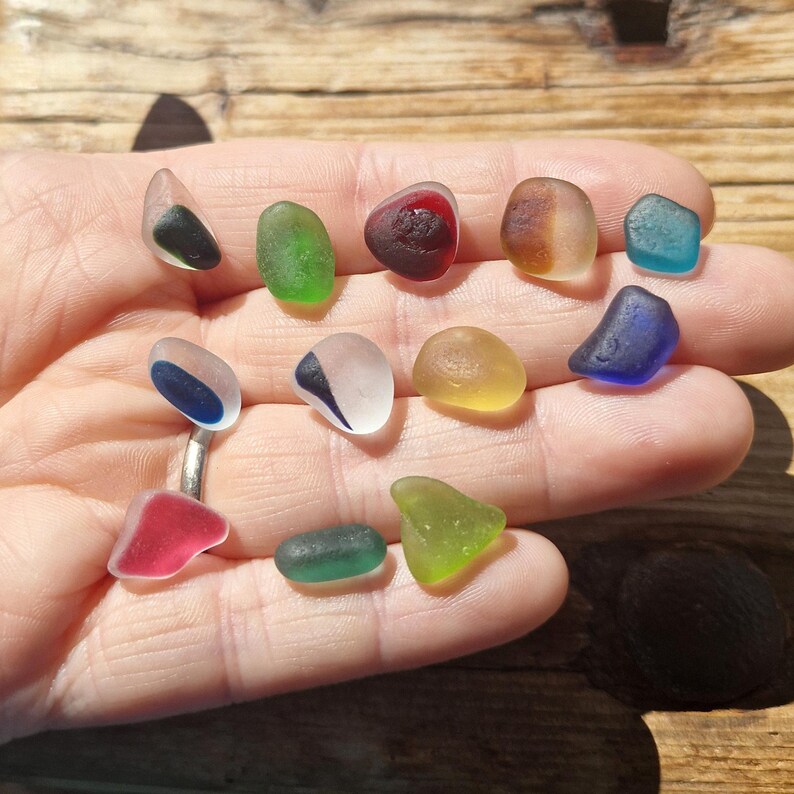 SEAHAM RAINBOW SET | 12 Shards | 6 Rare Multis | Jewellery Supplies ...