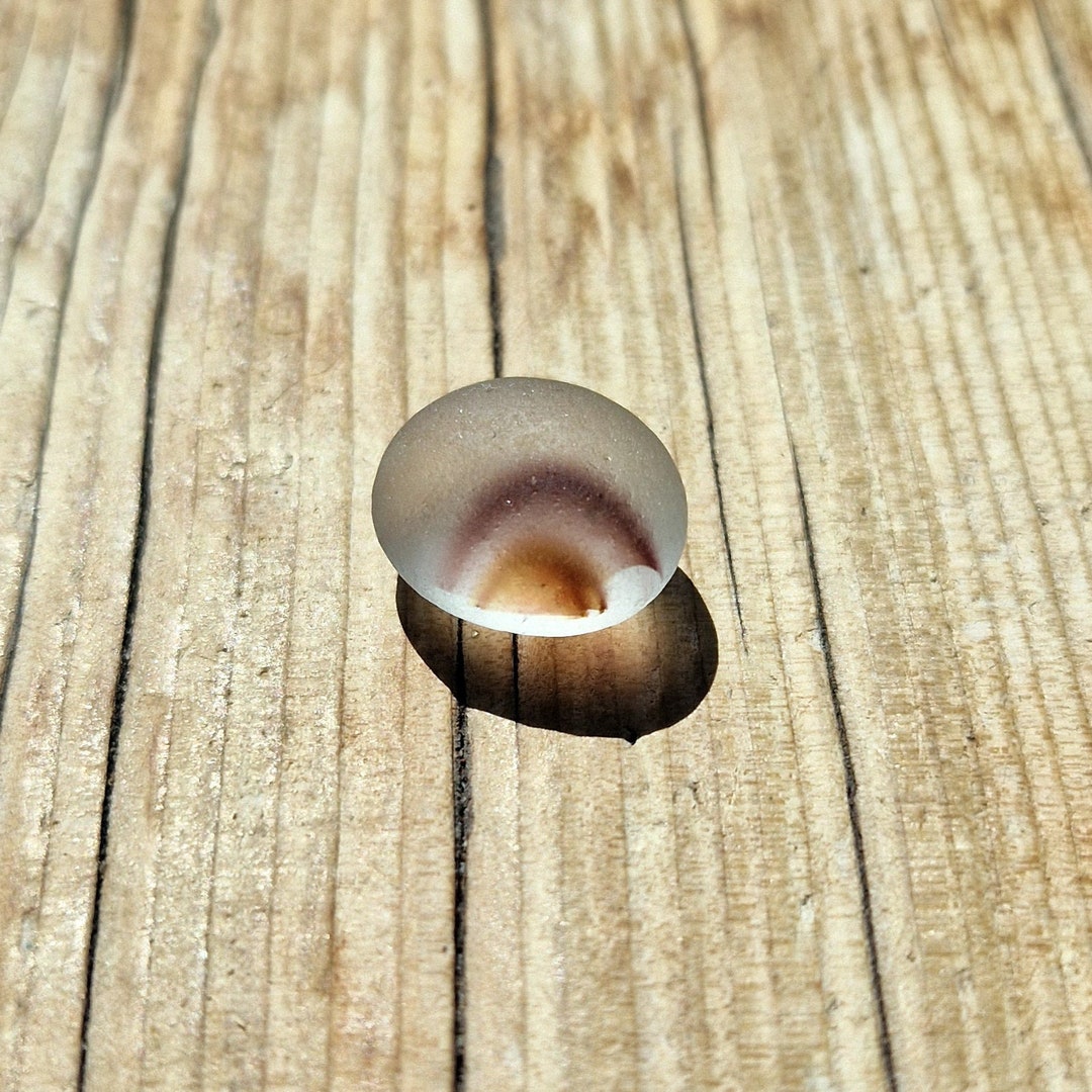 Rare Purple Fisheye Sea Glass Shard: Seaham Pontil, English Jewellery ...
