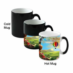 Magic Color-changing Mug | Heat Reveal Cup | Personalized Hidden Image ...