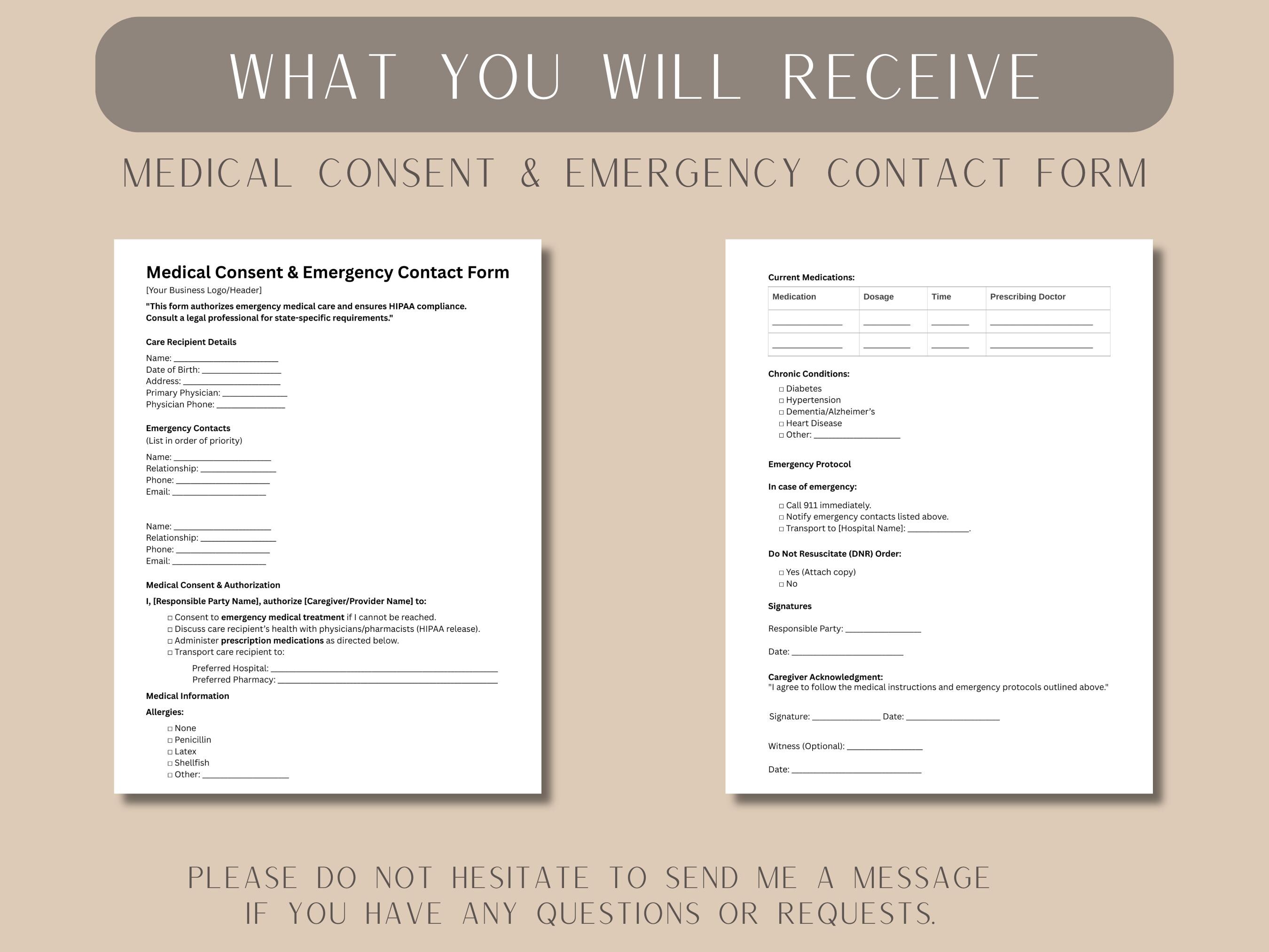 Elderly Caregiver Contract Bundle | Elderly Care Services Agreement ...