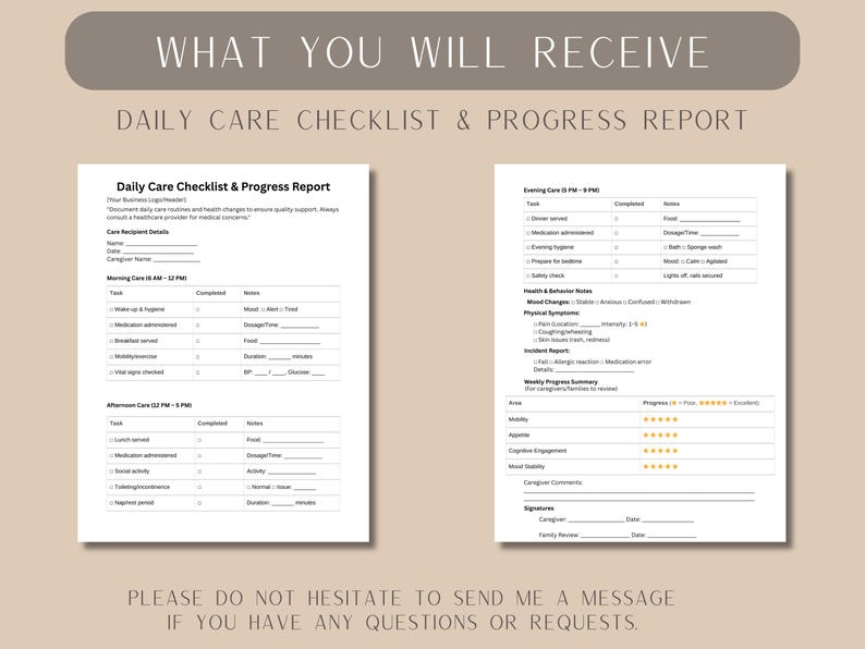 Elderly Caregiver Contract Bundle | Elderly Care Services Agreement ...