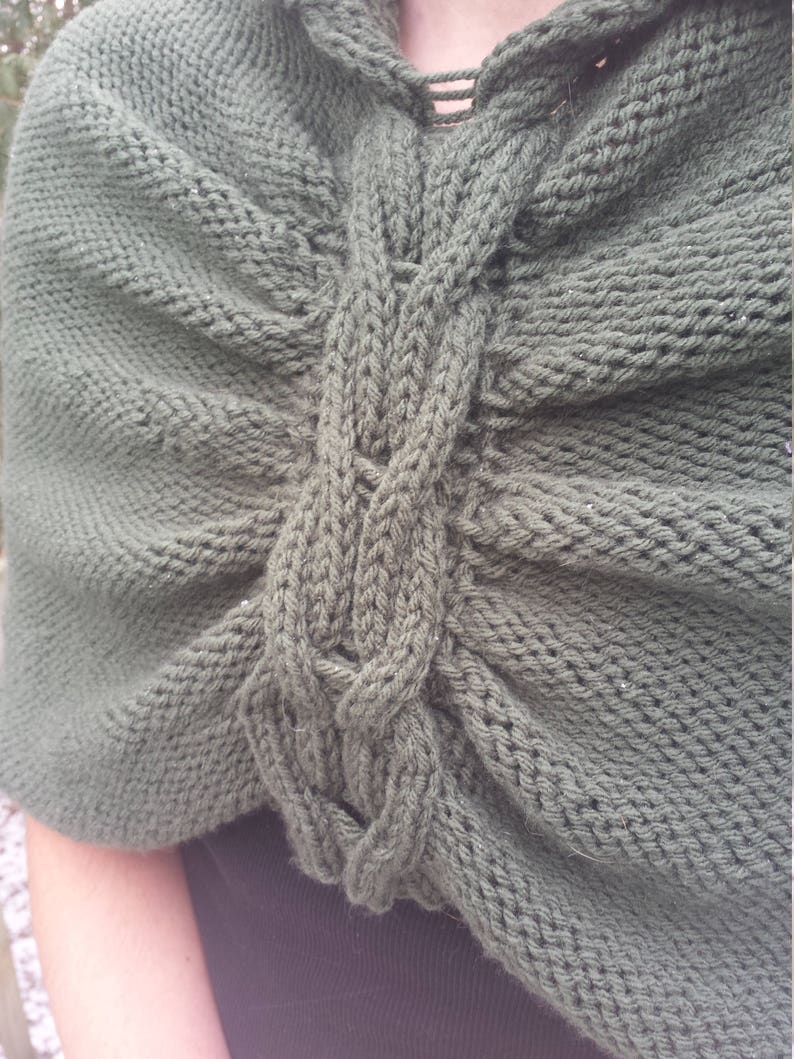 Vertebral Chain Cabled Cloak Knitting Pattern PDF | Etsy
