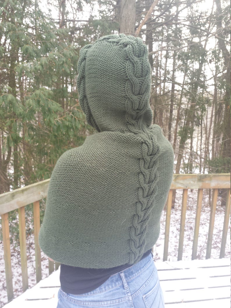 Vertebral Chain Cabled Cloak Knitting Pattern PDF | Etsy