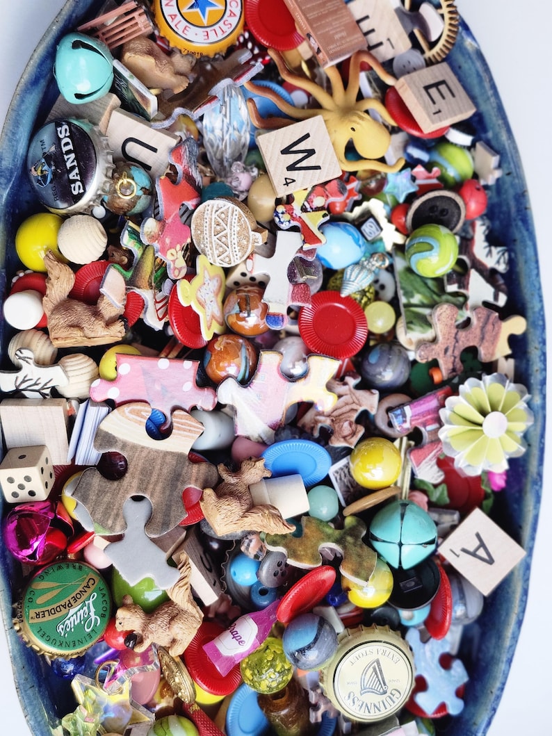 Treasure Trinket Scoop Bag / Crow Confetti Trinket Mix / Ispy Treasures ...