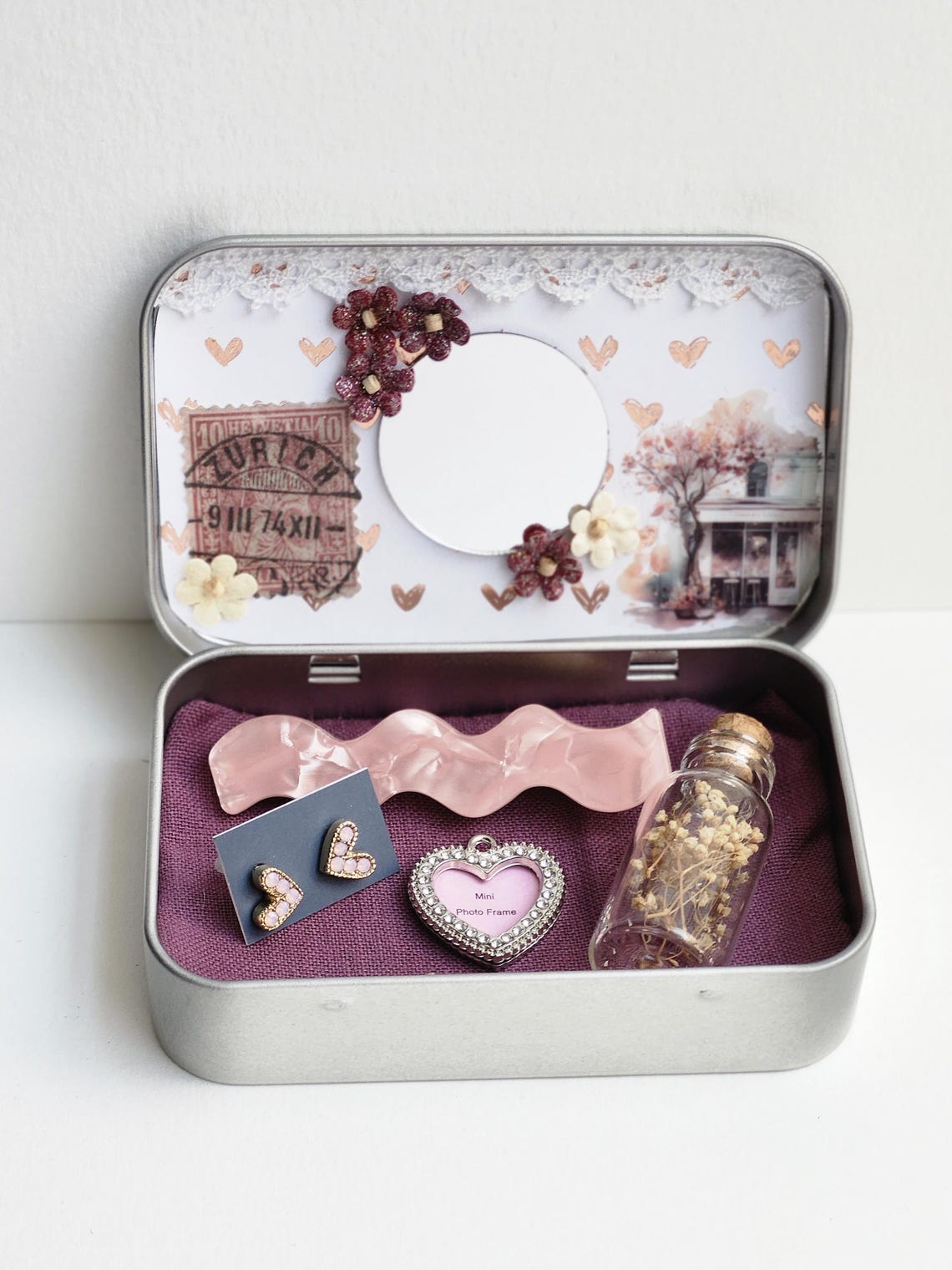 Custom Altoid Tin Wallet With Contents Included / Mini Travel Case ...