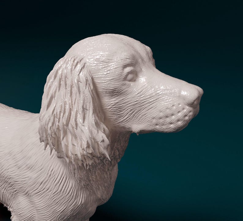 3D Printed English Springer Spaniel Dog Figurine – Dog Lover Gift, Pet ...