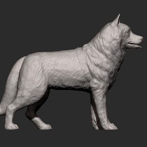 3D Printed Husky Figurine 3D Printed Dog Statue – Personalized Pet ...