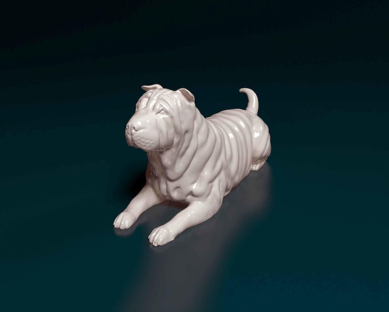 Shar Pei Dog Figurine – 3D Printed Puppy Statue, Home Decor - Etsy