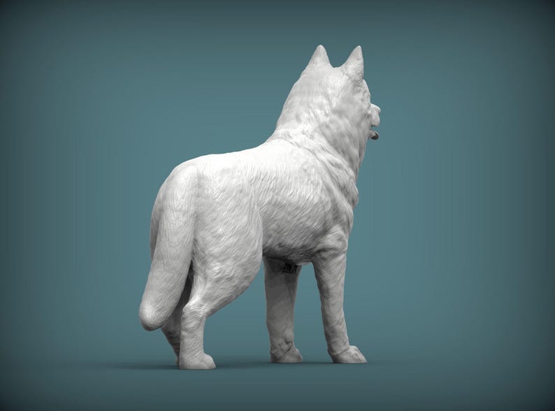 3D Printed Husky Figurine, Custom Dog Statue, Pet Memorial Gift - Etsy