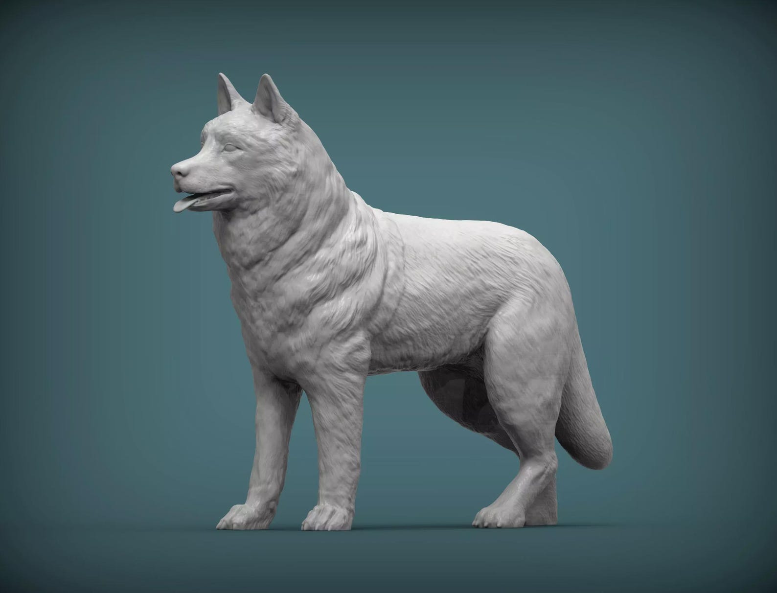 3D Printed Husky Figurine 3D Printed Dog Statue – Personalized Pet ...
