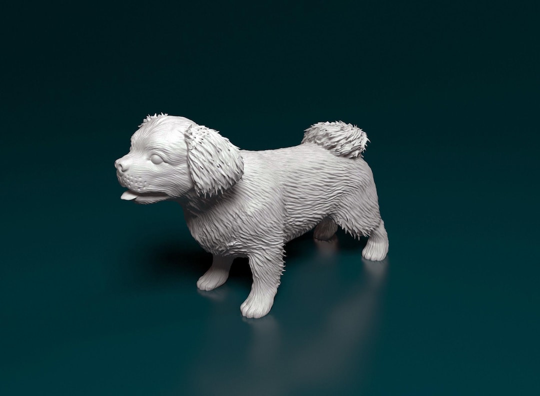 3D Printed Pekingese Figurine 3D Printed Dog Statue – Personalized Pet ...