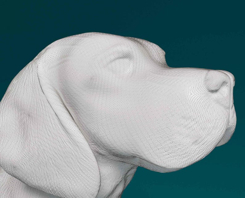 3D Printed Beagle Figurine 3D Printed Dog Statue – Personalized Pet ...