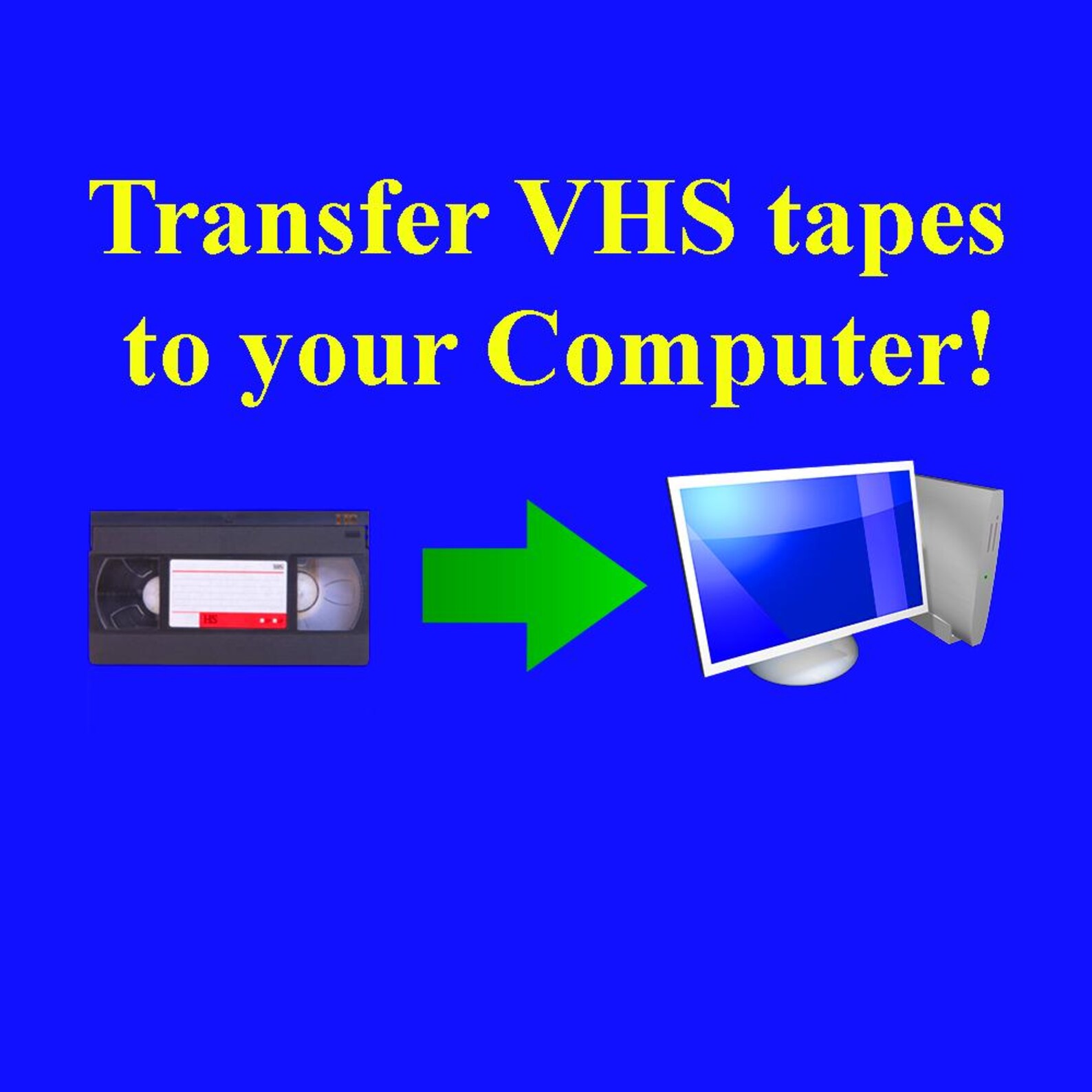 VHS Transfer to Digital MP4 |VHS to USB Flash Drive - Etsy