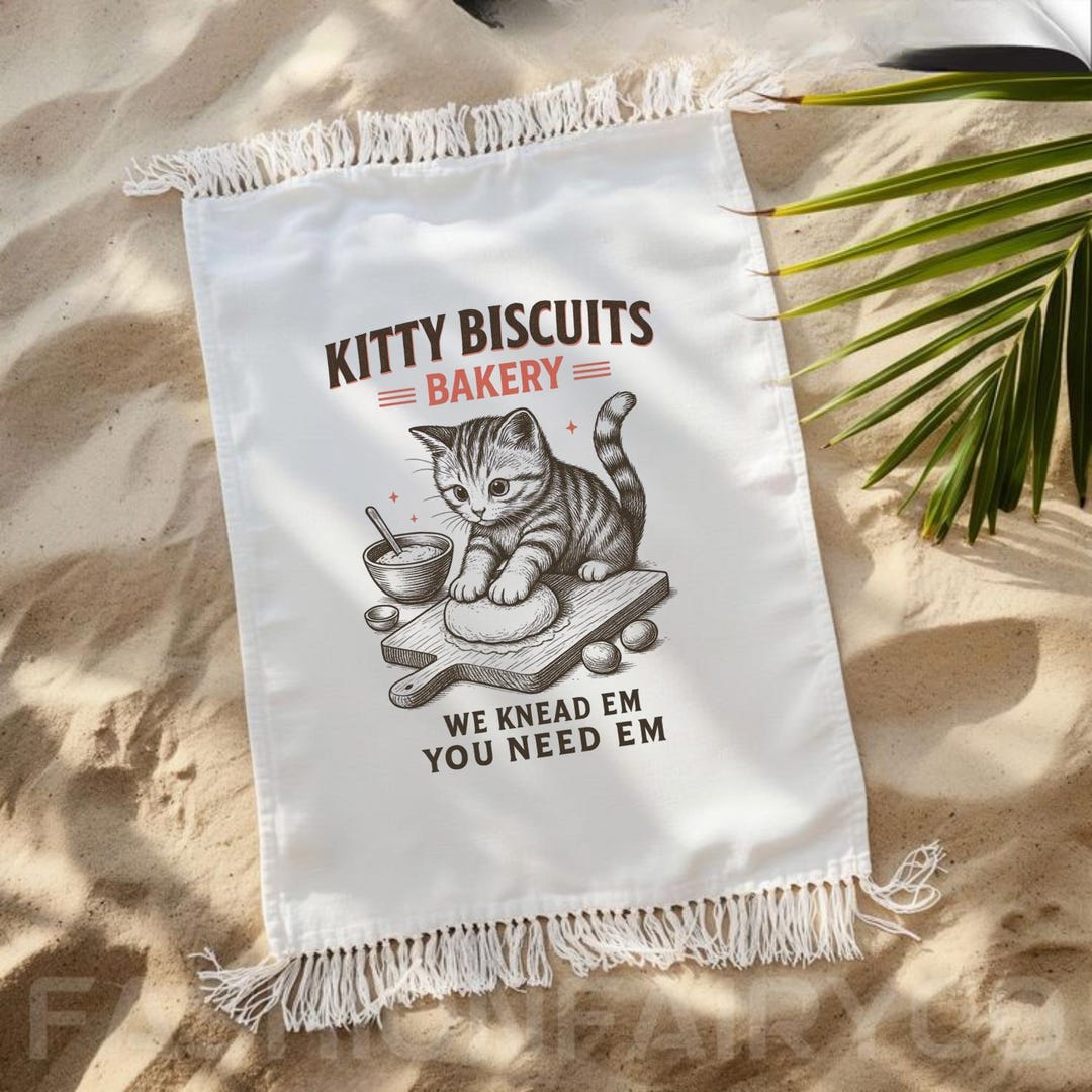 Cat Biscuit PNG Cute Kitty Biscuits Bakery Retro Style Graphic Tee Cat ...