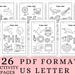 ABC Coloring Pages: Preschool Alphabet Printable Worksheets (PDF) - Etsy