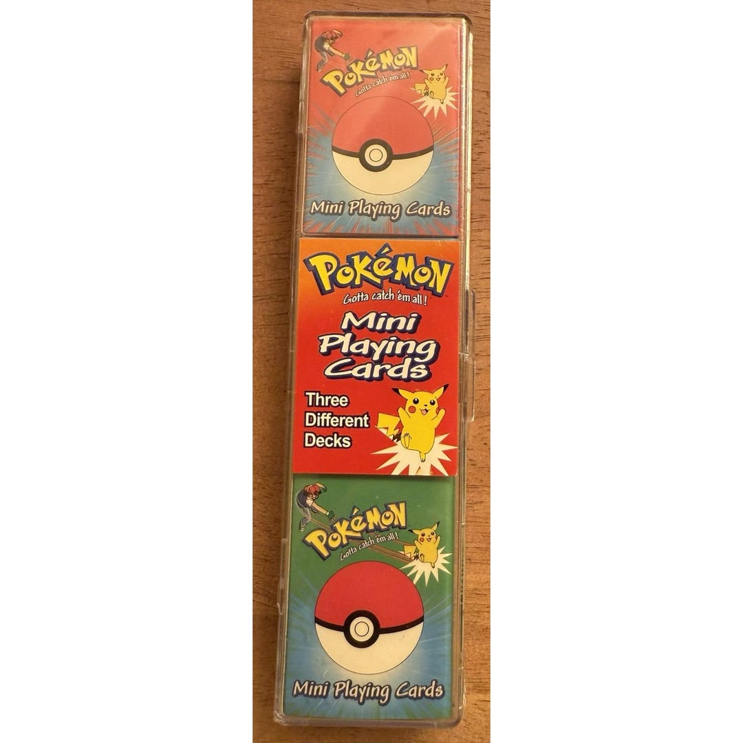 1999 Pokemon Mini Playing Card Set Bicycle Brand Sealed - Etsy