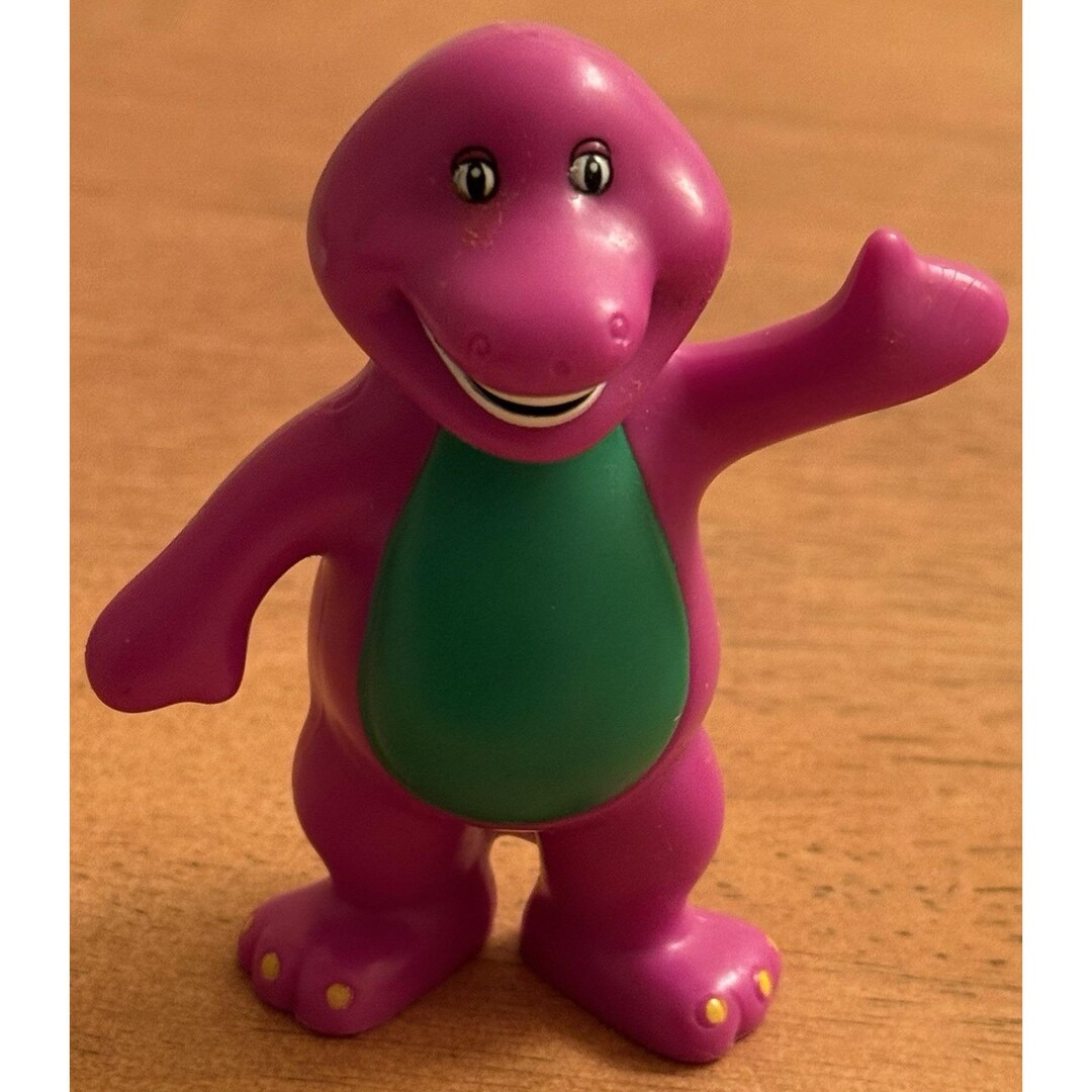 Vintage 1996 Barney Plastic PVC Figure Toy Cake Topper 3" - Etsy