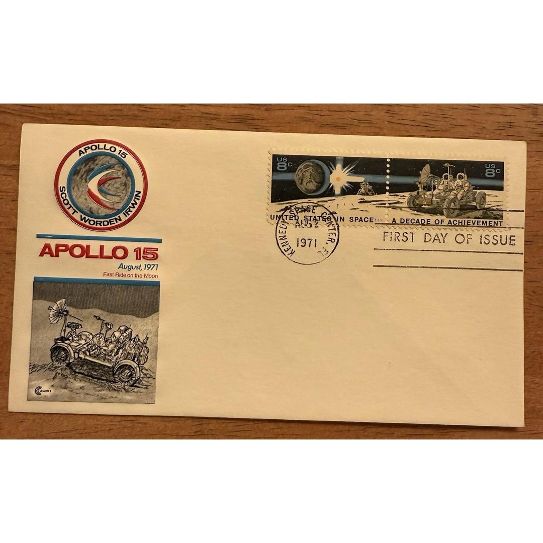 U.S. Used Stamp Scott #1434 - 1435 8c Apollo 15 Cover Craft First Day ...